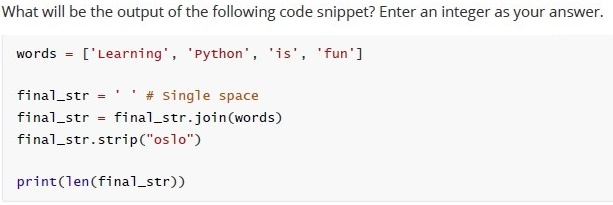Practise Quiz for Intro to python from Question Paper : 2024 Oct27: IIT M AN EXAM QDD3